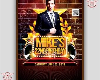 Custom Personalized Hollywood Theme Birthday Party Invitation - Etsy