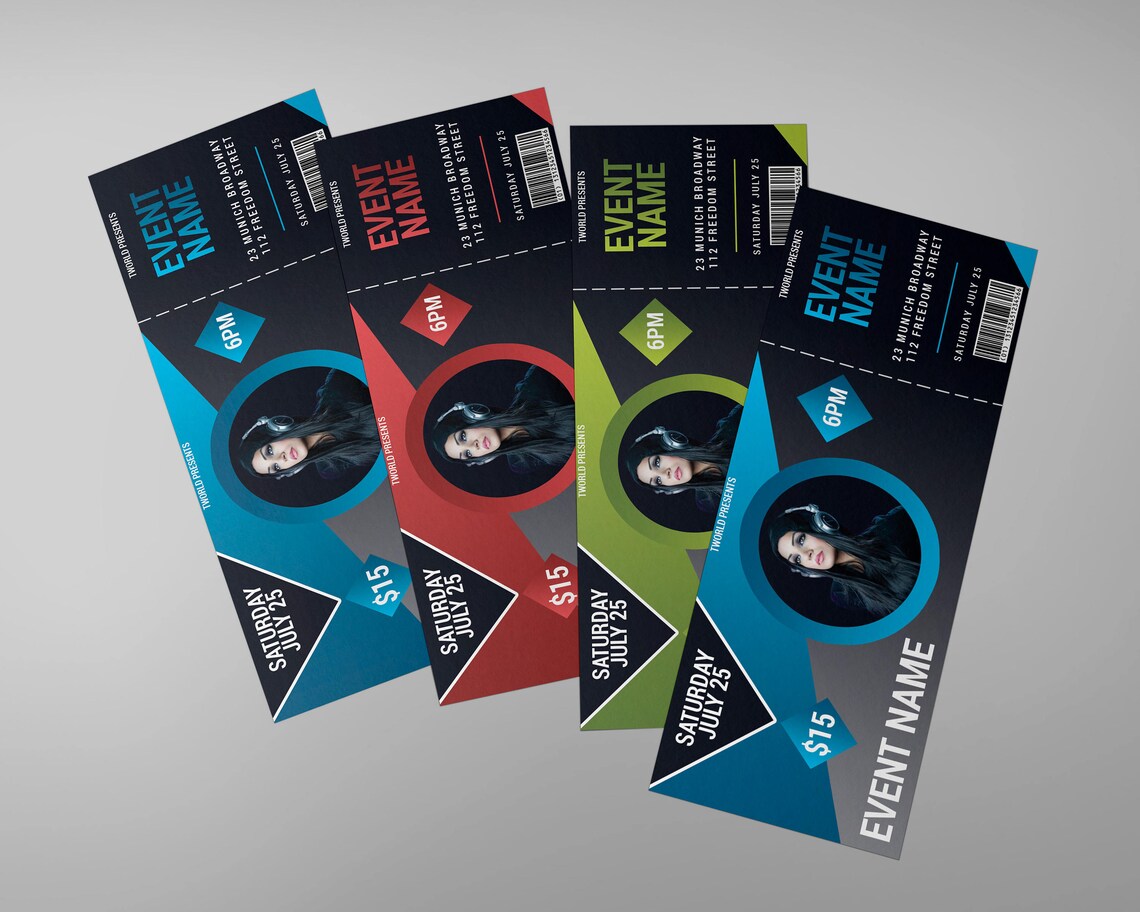 Night Ticket Design Dance Ticket Party Ticket Invitation | Etsy