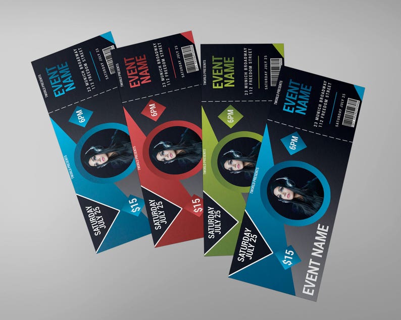 Night Ticket Design Dance Ticket Party Ticket Invitation | Etsy