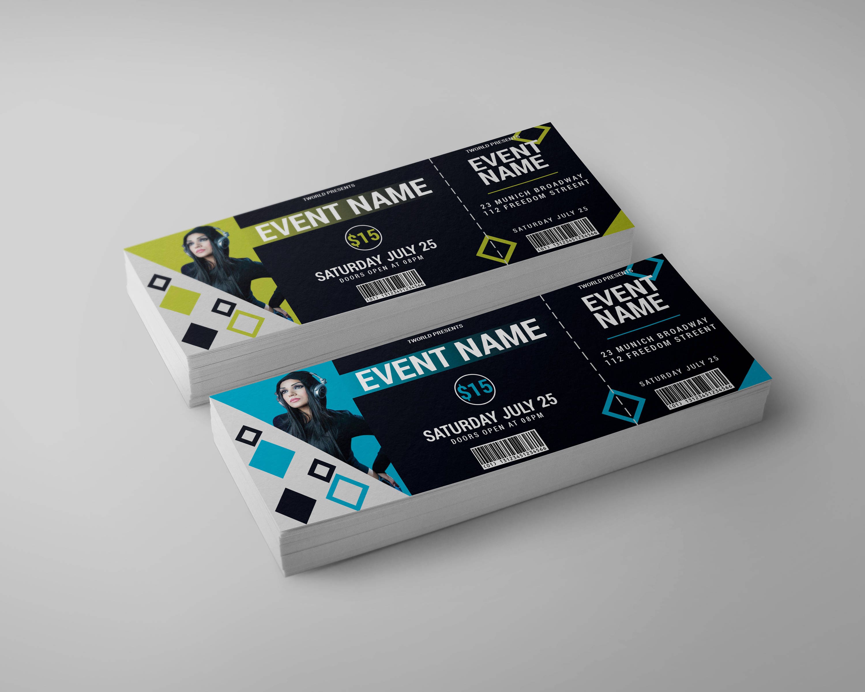 Event Ticket Design Ideas