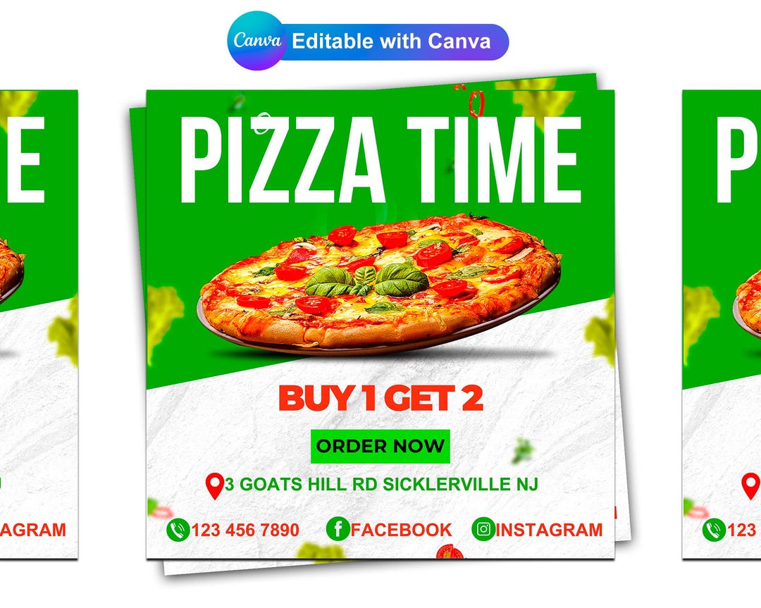 Pizza Restaurant Flyer, Pizza Grand Opening Flyer, Pizza Flyer, Pizza ...