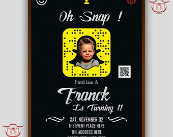 Snapchat Party Flyer - Etsy