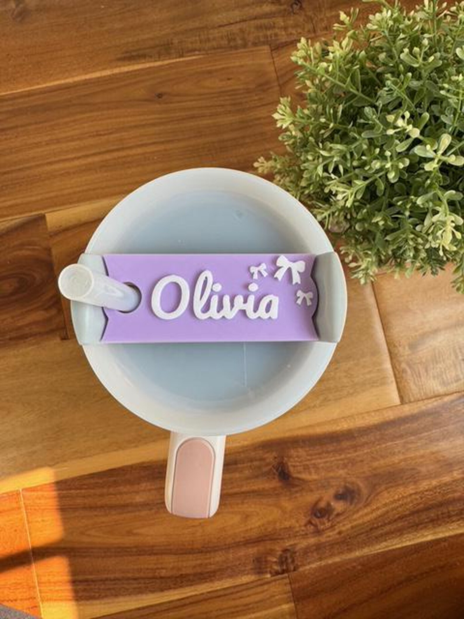 Bow Stanley Cup Topper Nameplate – Customizable, Stylish, and Perfect ...