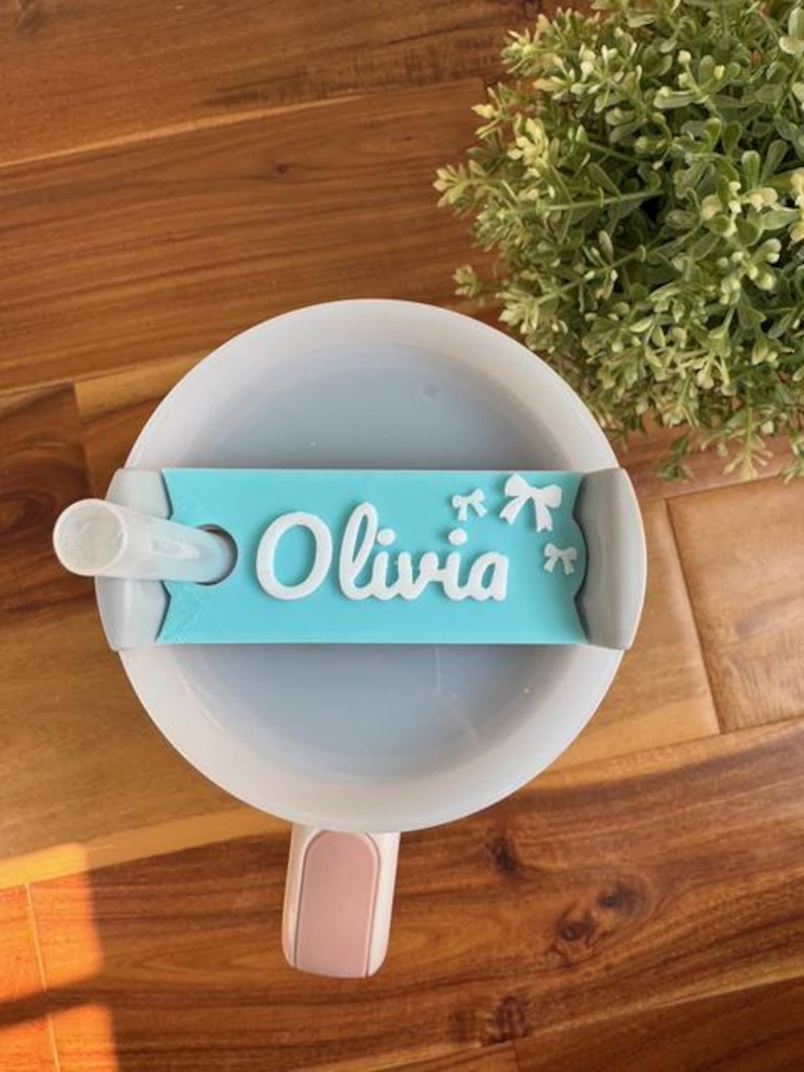 Bow Stanley Cup Topper Nameplate – Customizable, Stylish, and Perfect ...