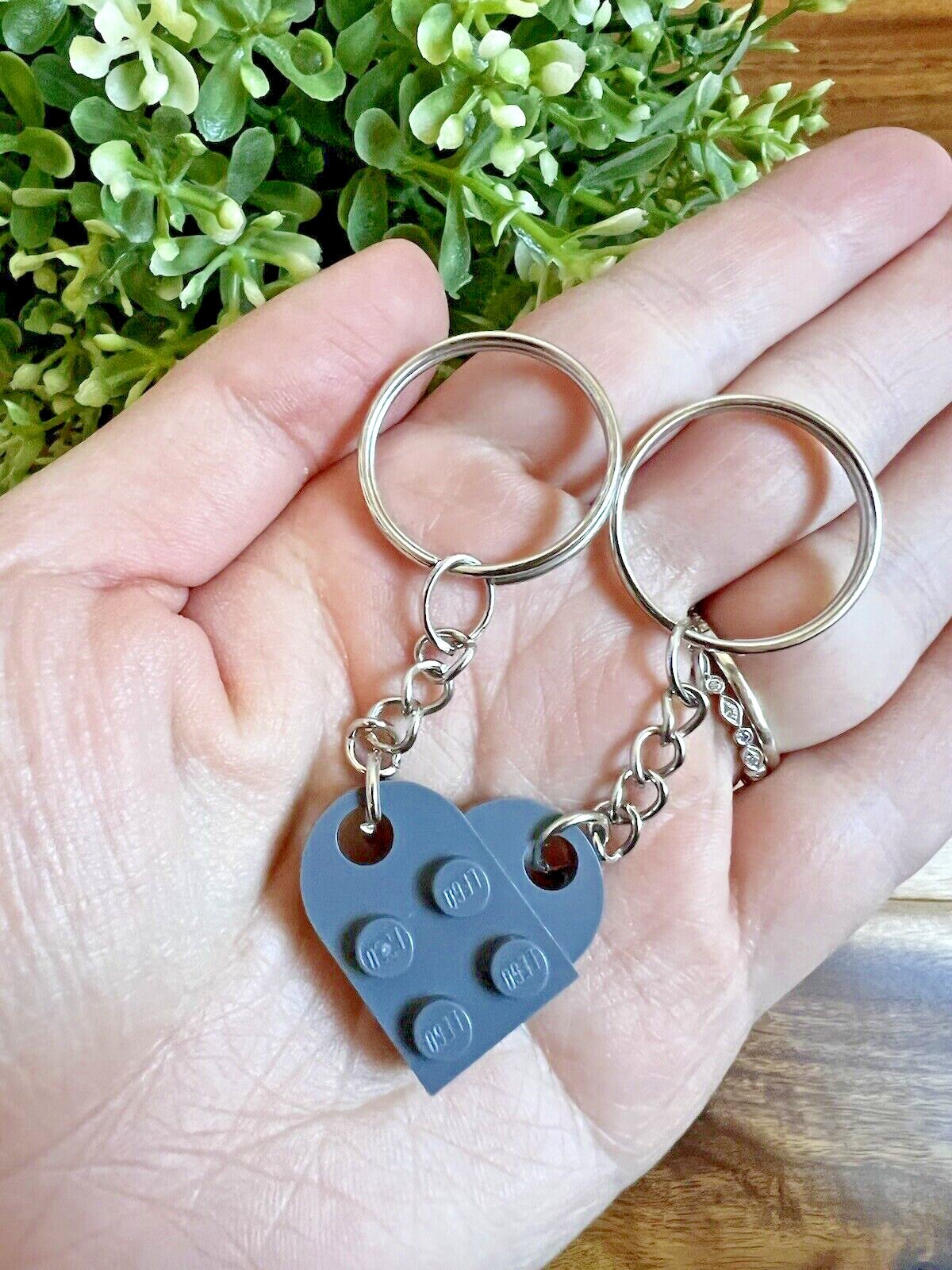 LEGO Heart Keychain Set - Made With Genuine LEGO® - Matching Keychains ...