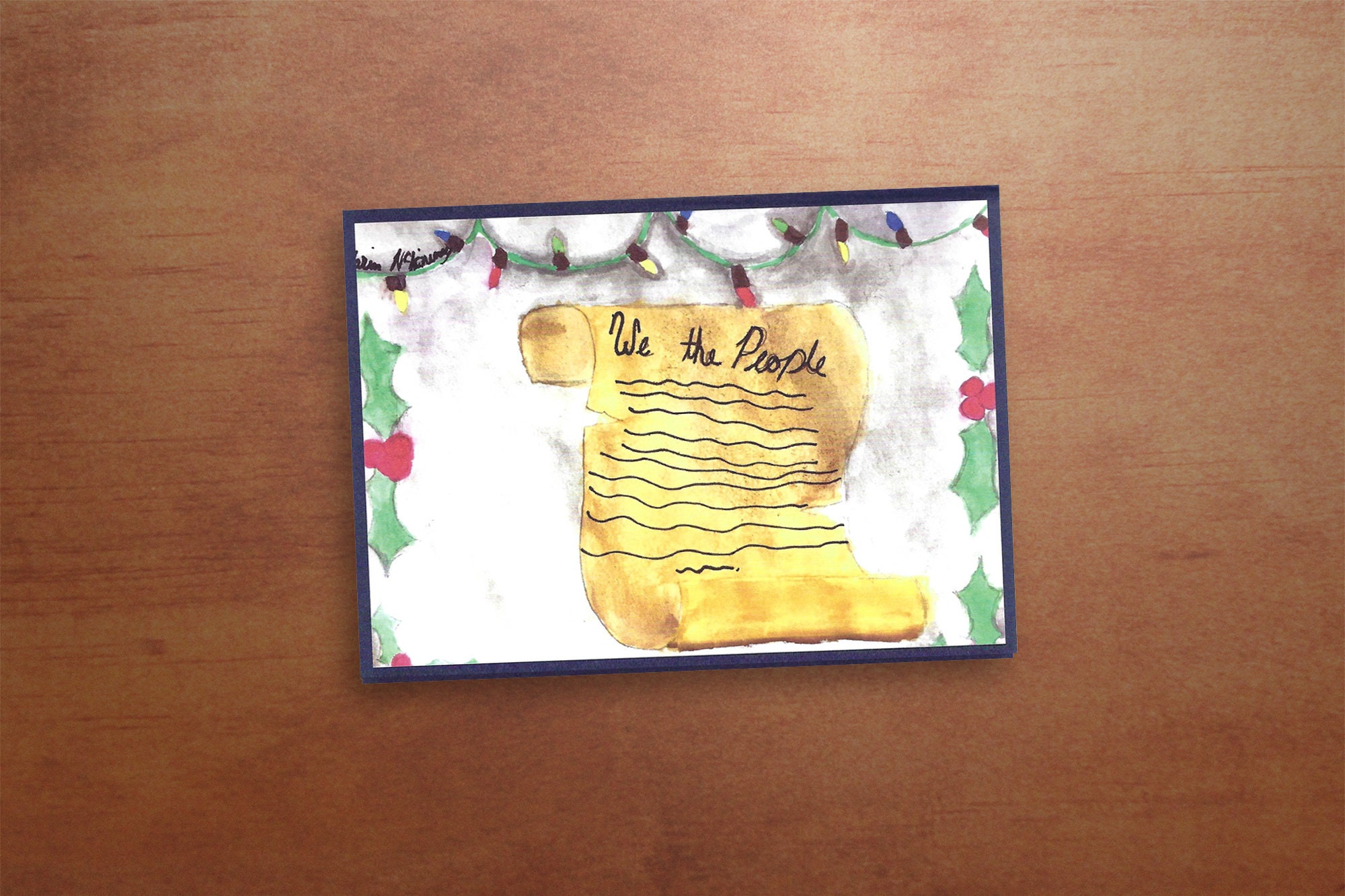 Holly, History, & Holidays Holiday Card - Etsy