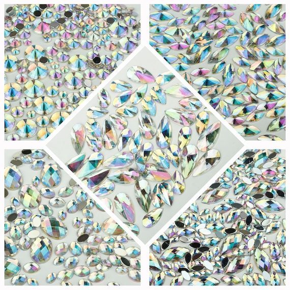 A13 Iridescent Glitz Loose Festival Face Body Gems Jewels 10g | Etsy
