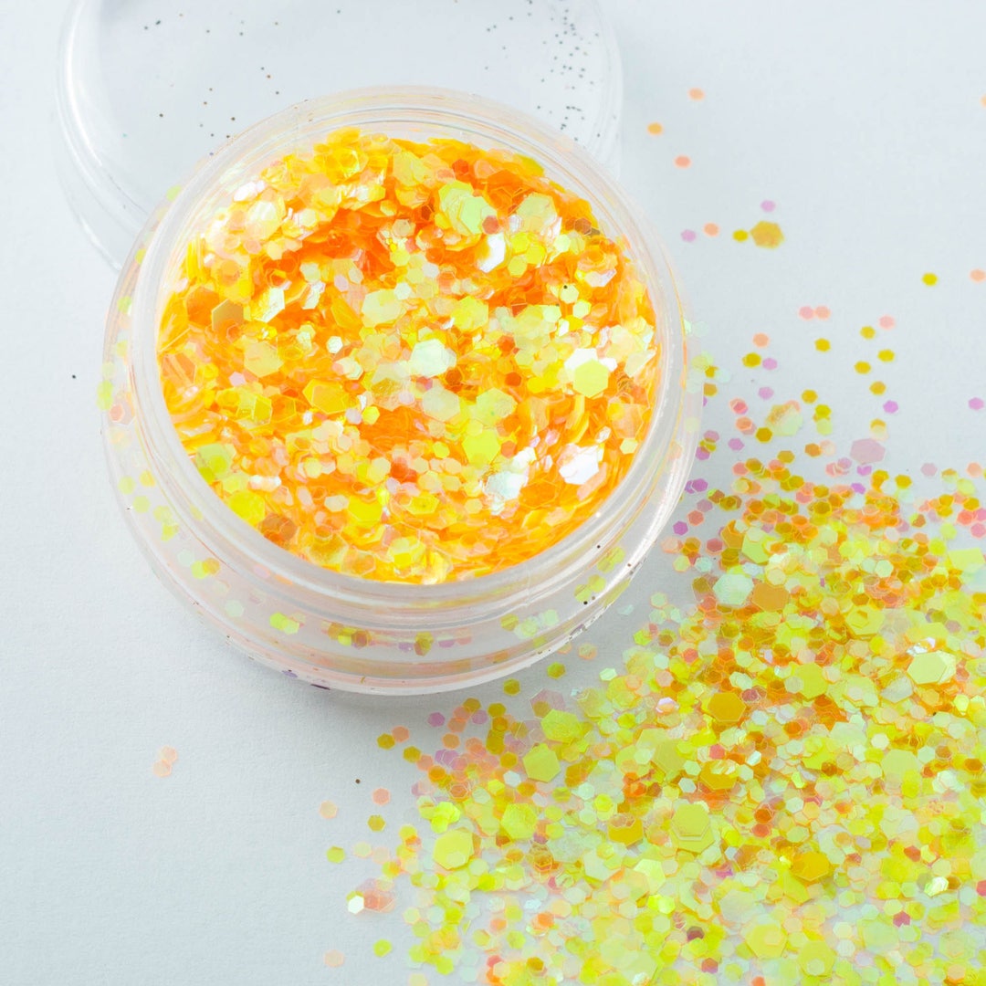 Citrus Burst (CM24) Chunky Mixed Glitter - Festival Dance Costume Wax ...