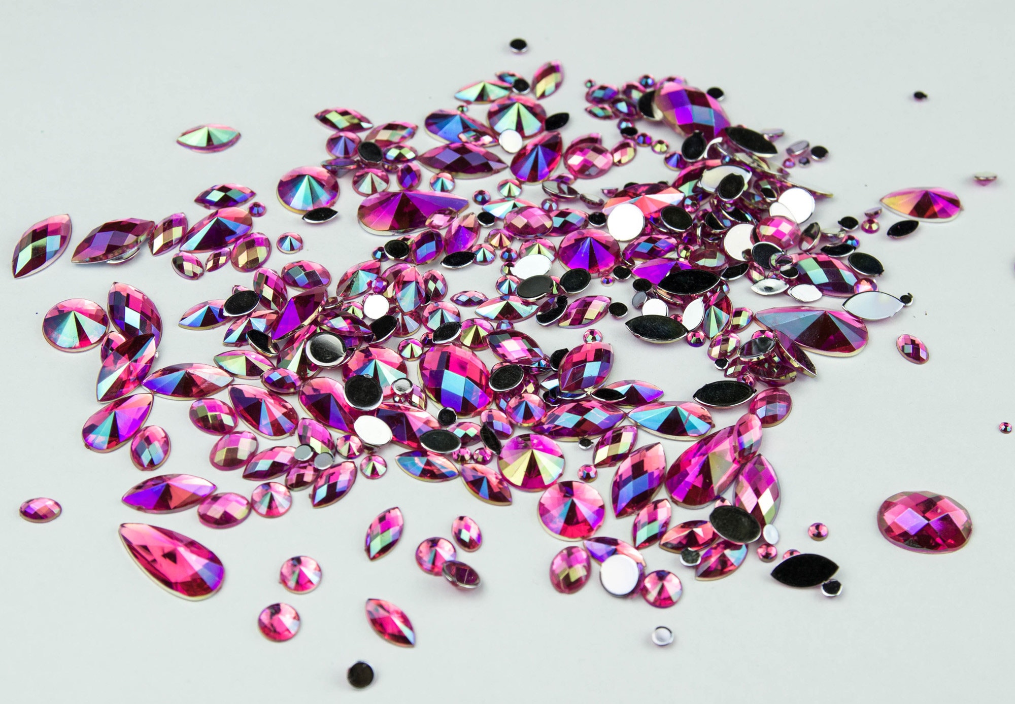 A8 Hot Pink Loose Festival Face Gems Jewels Mix Glitter Face - Etsy UK