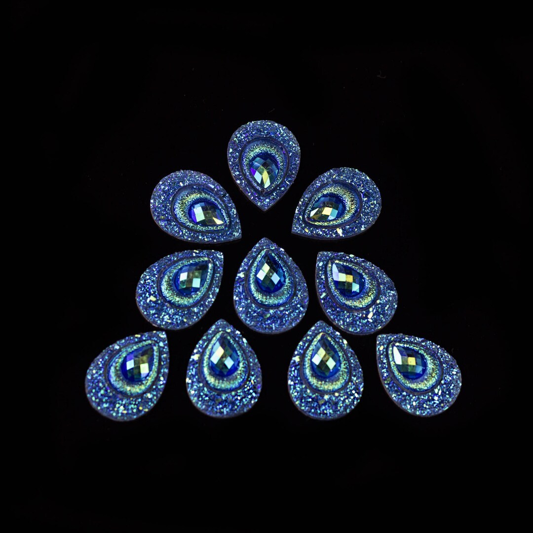 Topaz A9 Peacock Festival Face Gems Jewels Mix - Glitter Face Body Art ...