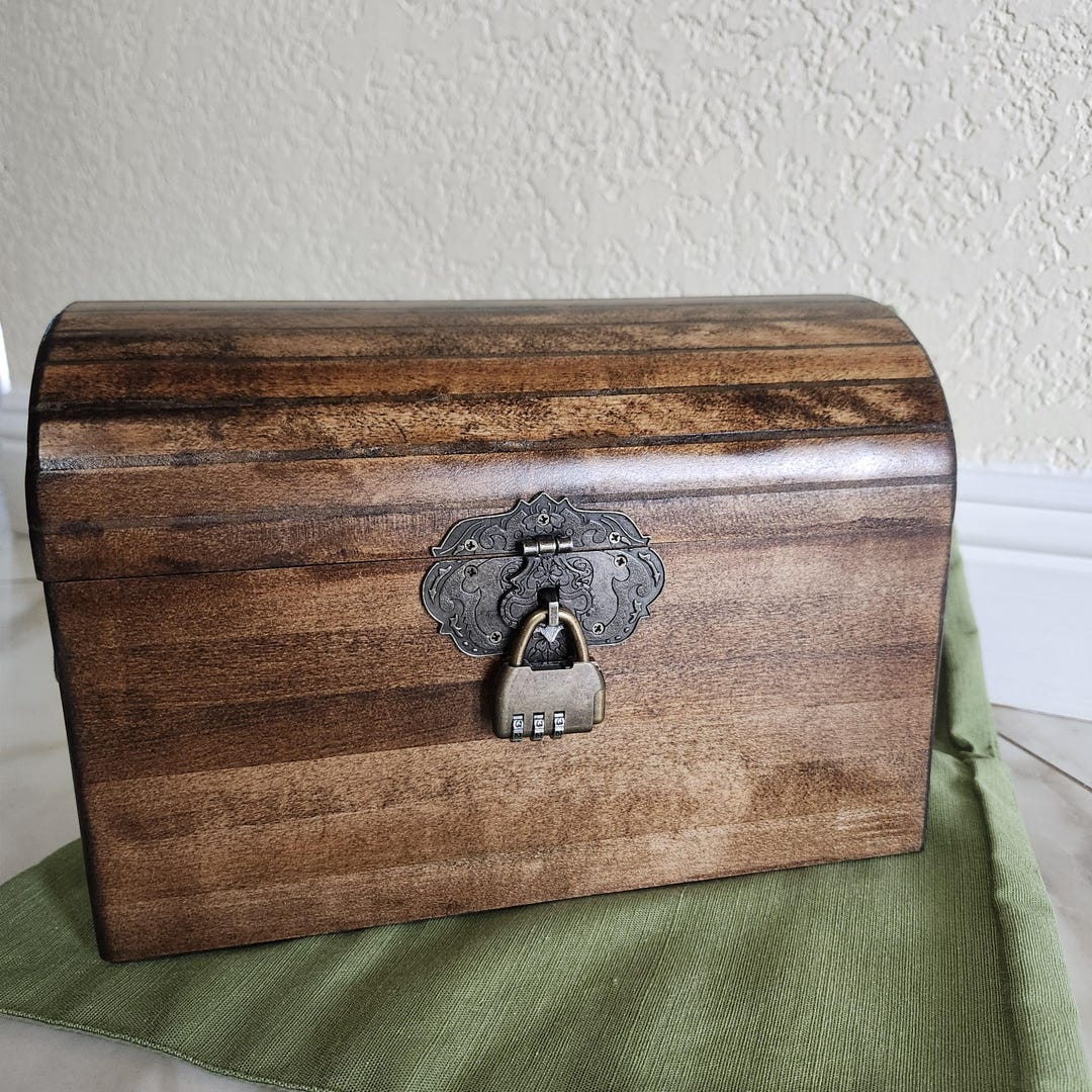 Old Fashioned Solid Wood Mini Trunk Box - Etsy