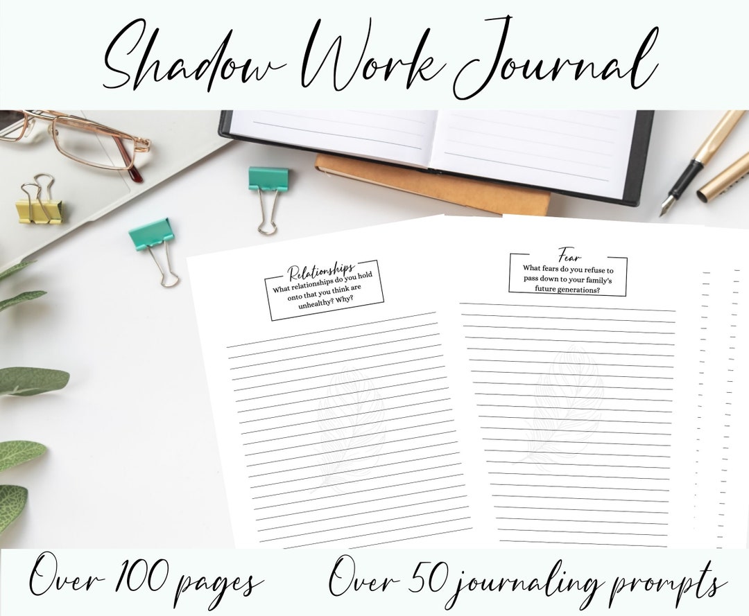 Shadow Work Journal Pages With Over 55 Prompts, Printable, Digital ...