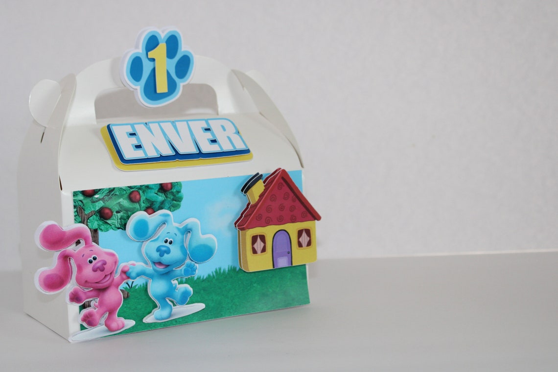 Blue’s Clues Gable Box, Blue’s Clues Favor Box, Blue’s Clues Favor ...