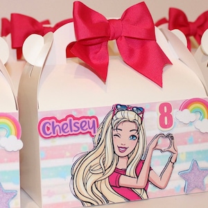 Barbie Gable Box, Barbie Birthday Favor Box - Etsy