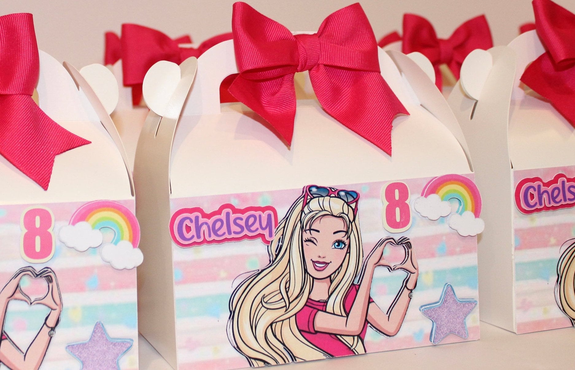 Barbie Gable Box, Barbie Birthday Favor Box - Etsy