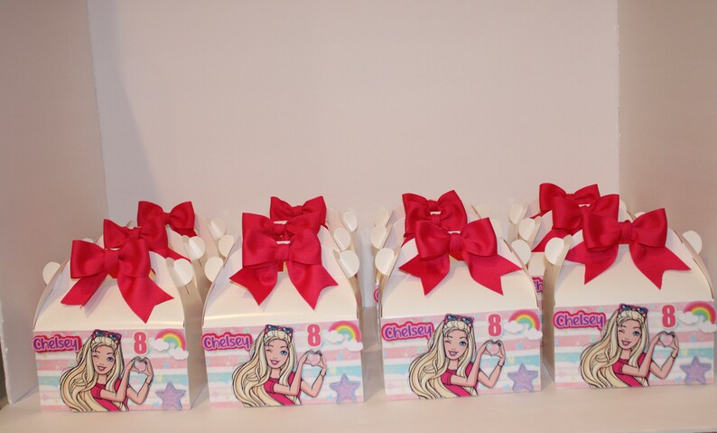 Barbie Gable Box, Barbie Birthday Favor Box - Etsy