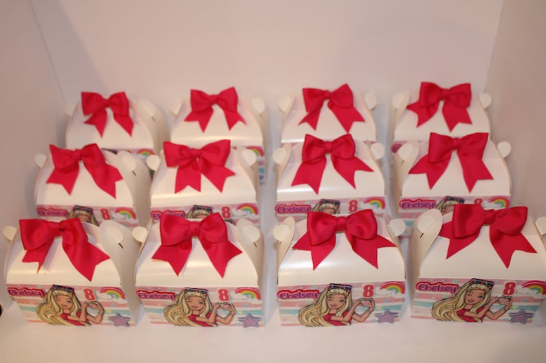 Barbie Gable Box, Barbie Birthday Favor Box - Etsy