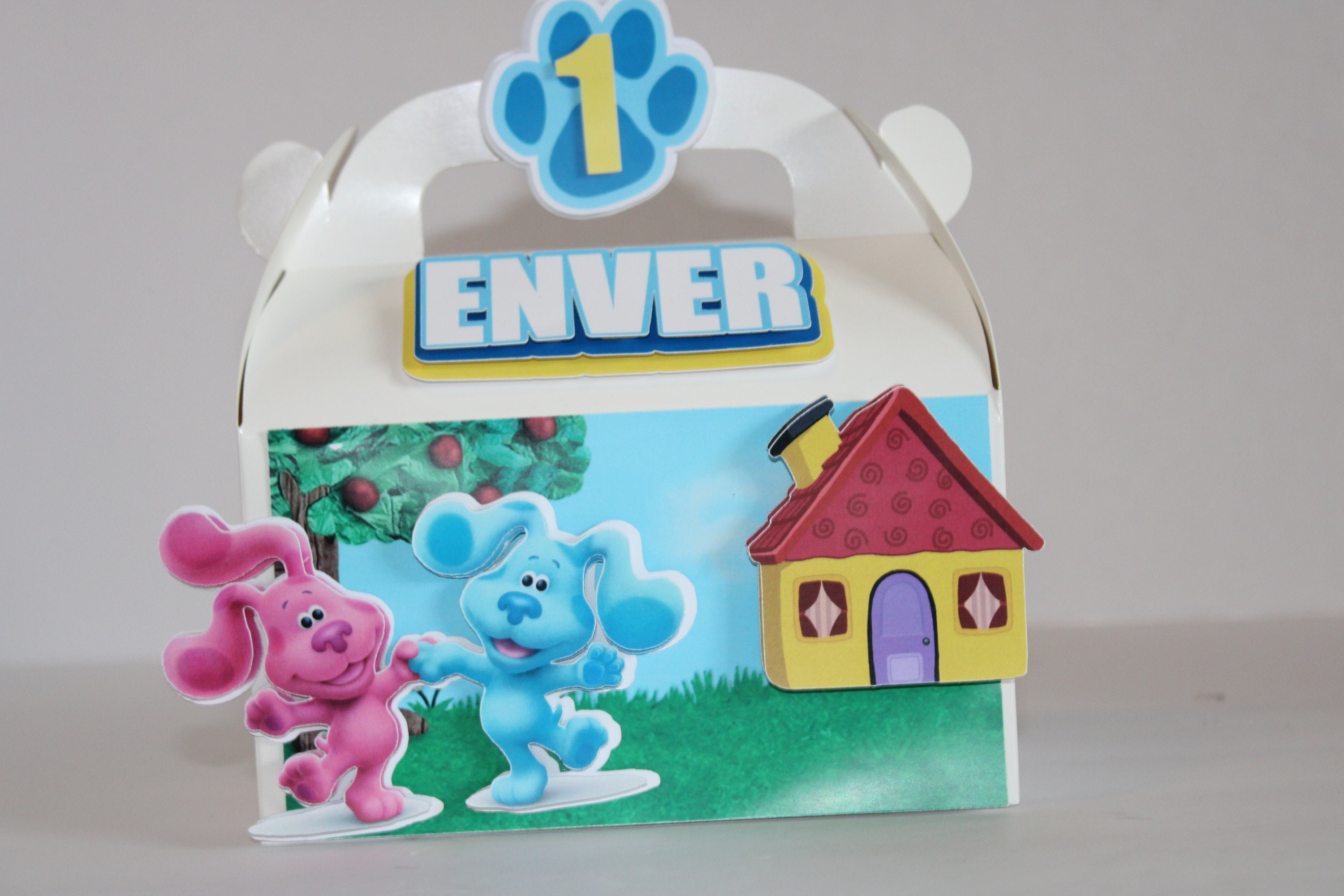 Blue’s Clues Gable Box, Blue’s Clues Favor Box, Blue’s Clues Favor ...