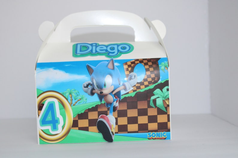 Sonic Gable Box, Sonic the Hedgehog, Sonic Party Favor Box - Etsy