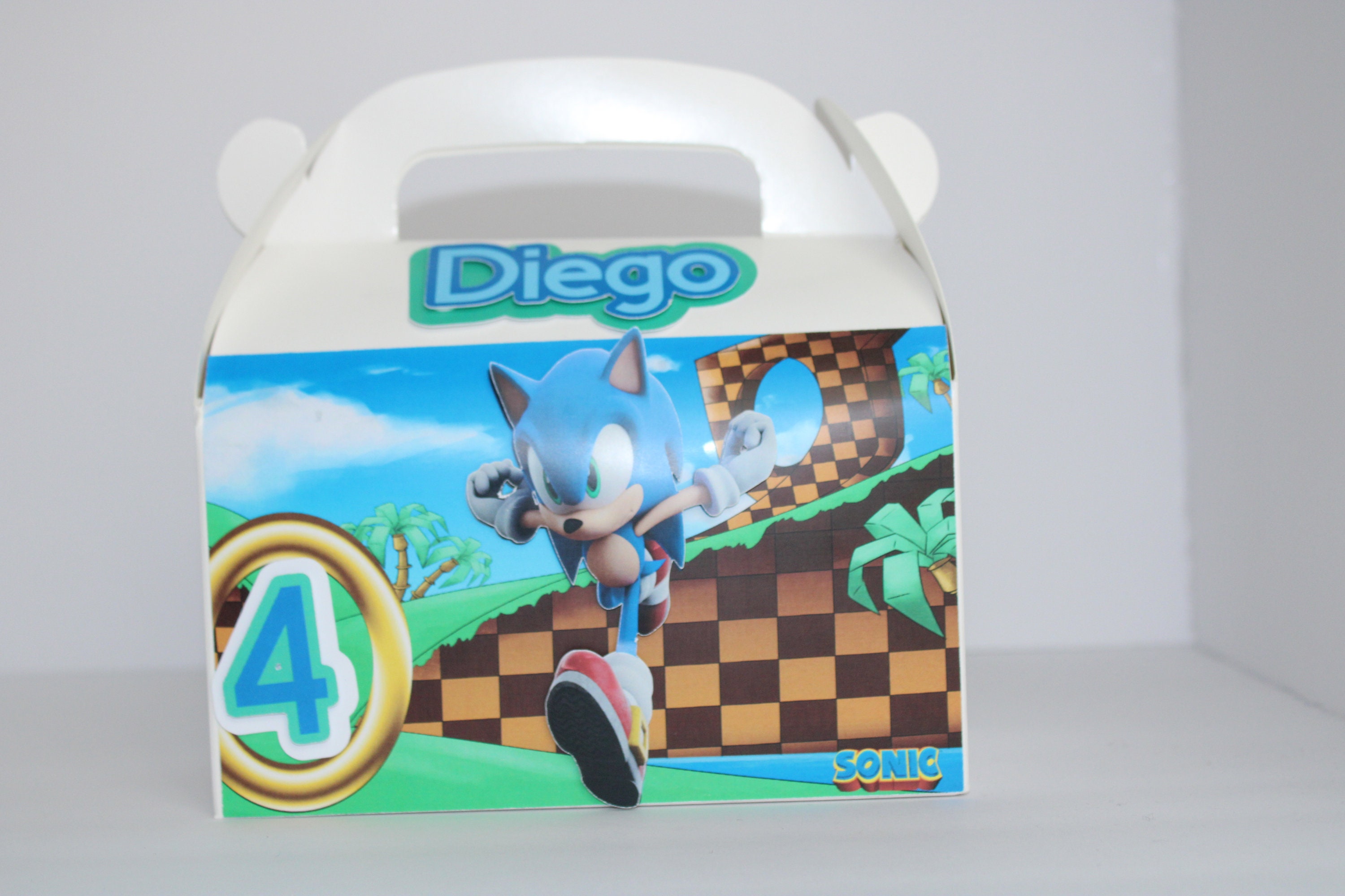 Sonic Gable Box, Sonic the Hedgehog, Sonic Party Favor Box - Etsy