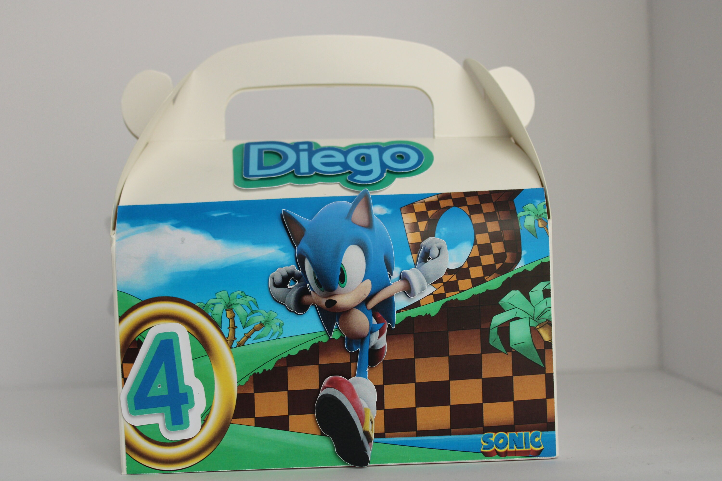 Sonic Gable Box, Sonic the Hedgehog, Sonic Party Favor Box - Etsy
