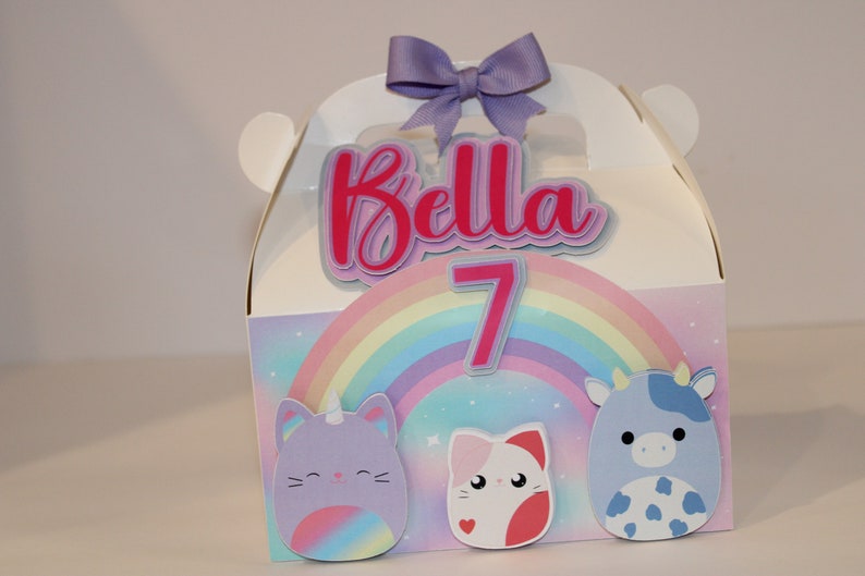 Squishmallow Gable Box, Squishmallow Birthday Favor - Etsy
