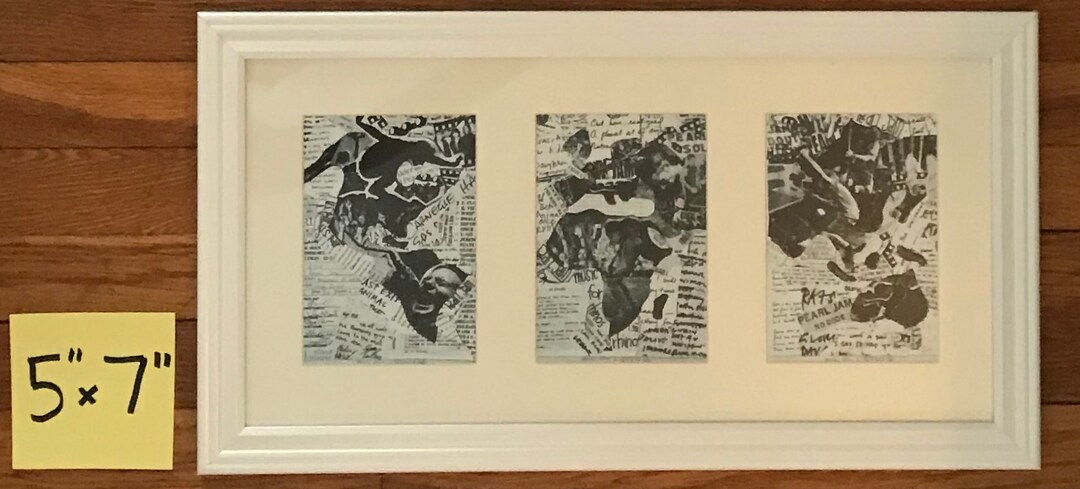 Pearl Jam Collage (5"x7" B&W) - Etsy