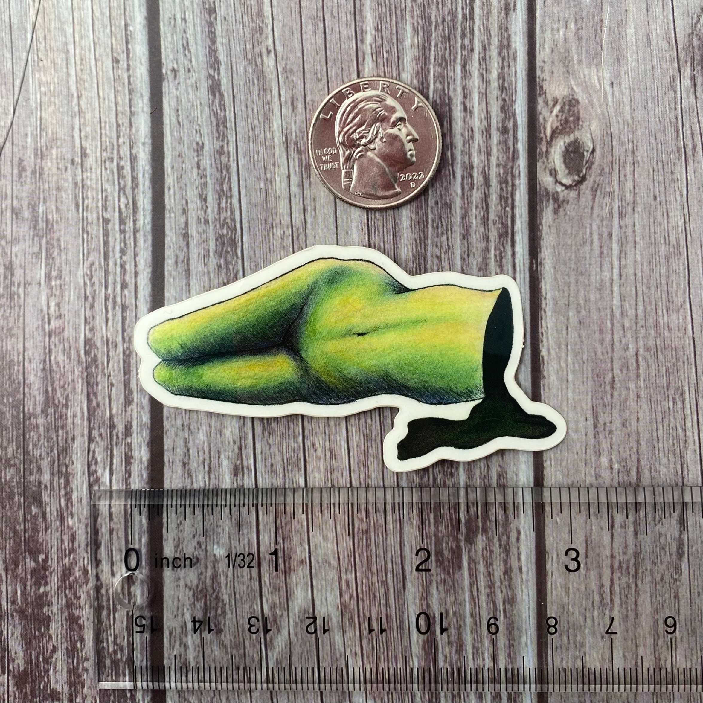 Melting Girl Body Sticker vinyl Sticker Decal Weird Funky - Etsy