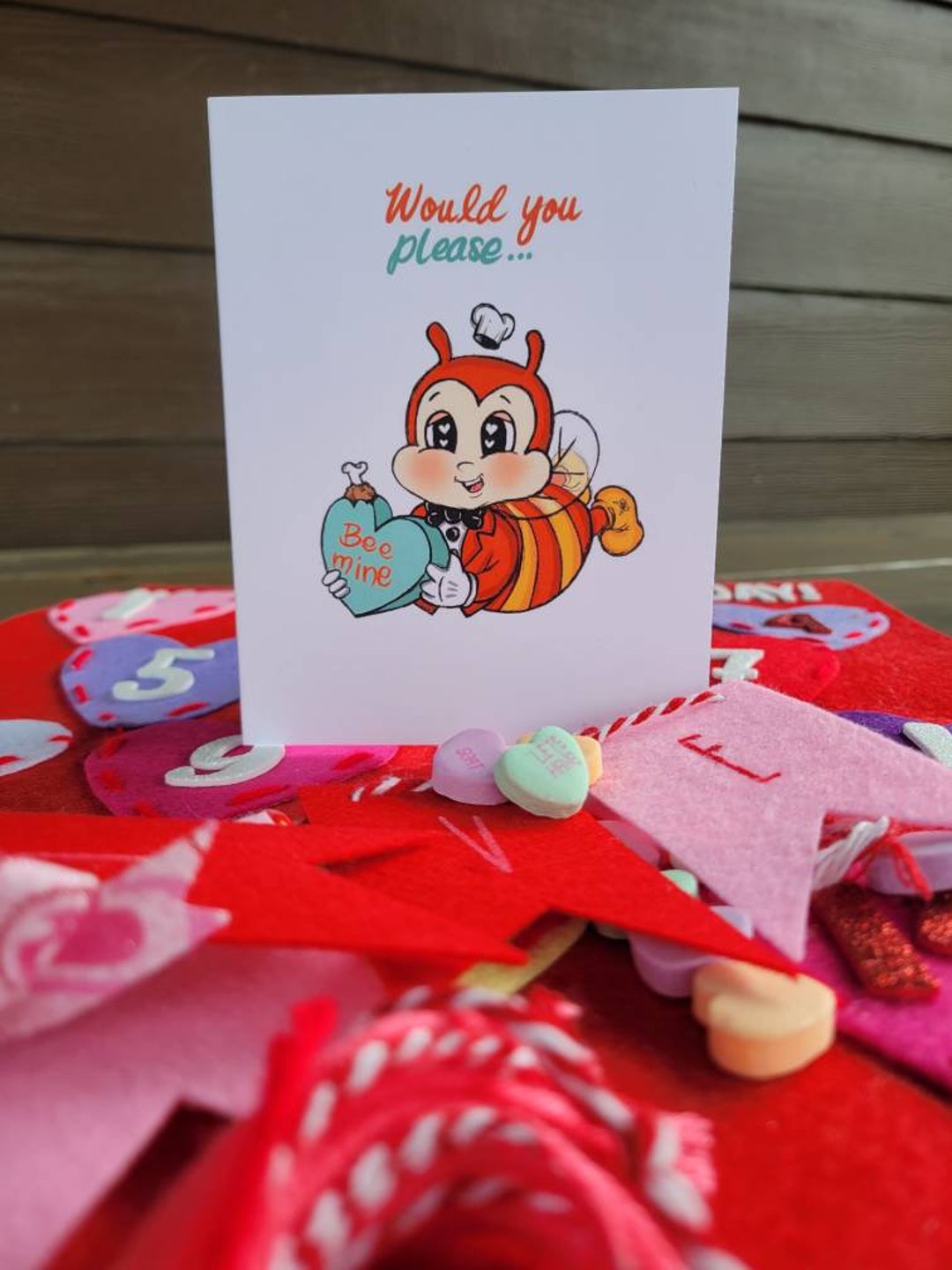 Jollibee Card| Jollibee Valentine's Day Card | Valentine's Day| "would ...