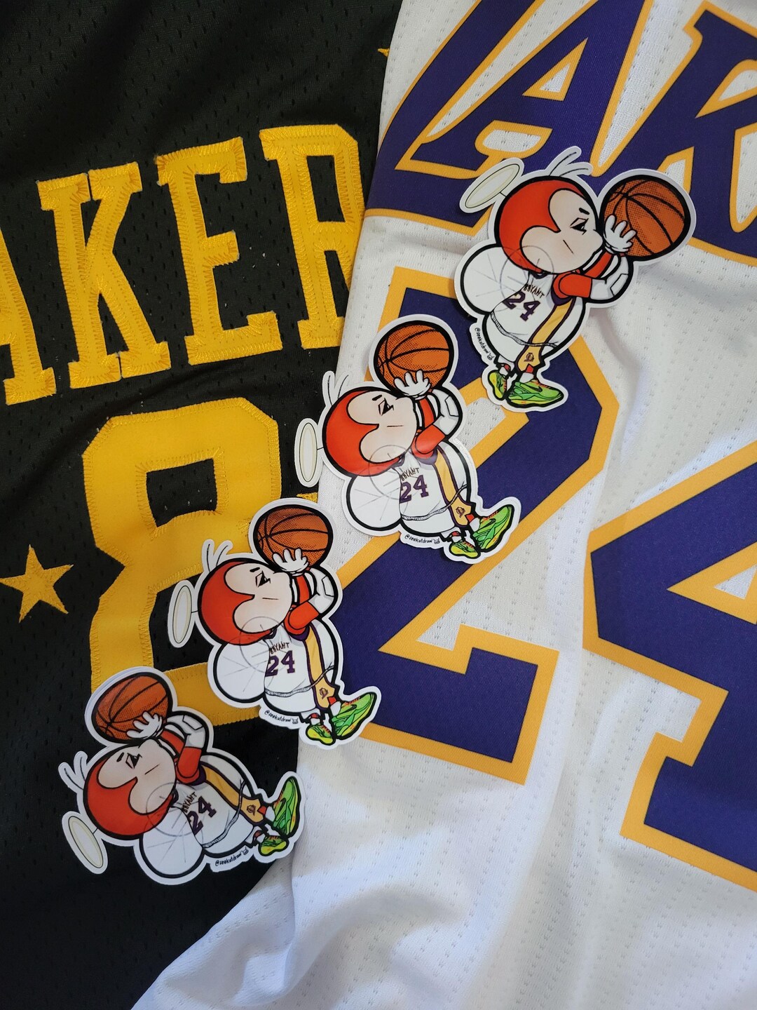Jollibee X Kobe Sticker | Kobee Bryant| Jolli-bean Sticker| 8-24| NBA| Basketball| Black Mamba ...