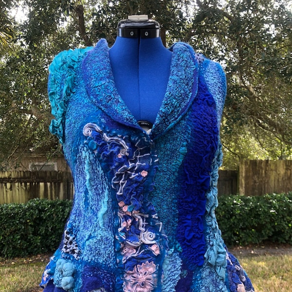 Nuno Felted Vest - Etsy