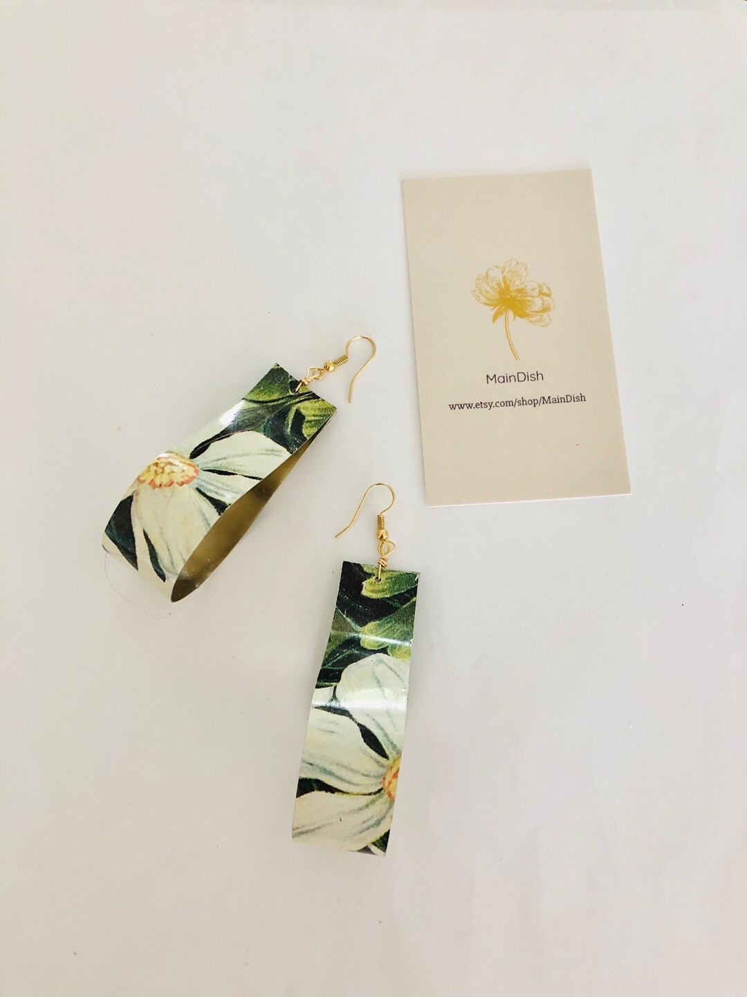 Sustainable Statement Earrings/hoop Earrings/recycled Tin Earrings ...