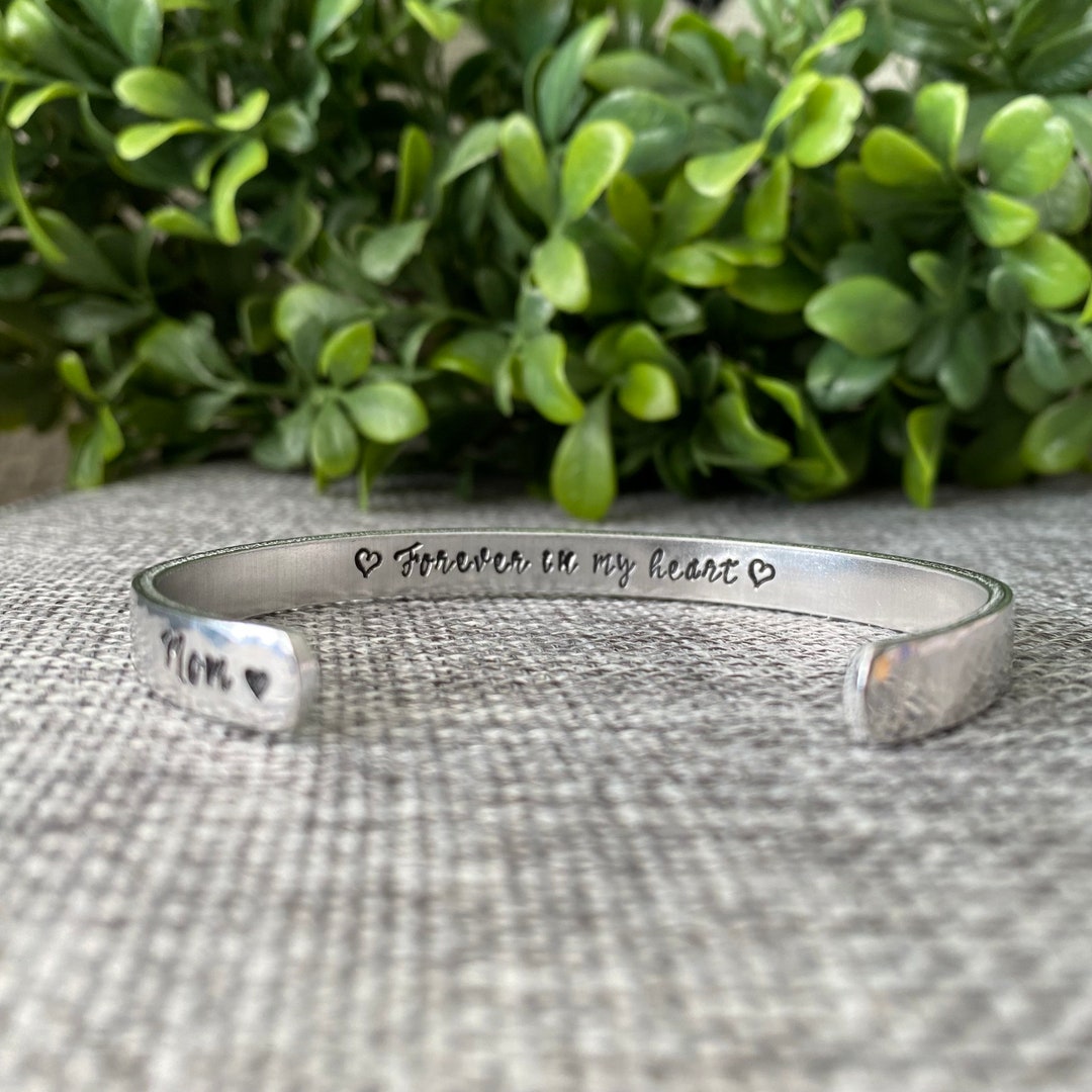 Forever in My Heart, Memorial Bracelet, Loss of Mother Remembrance ...