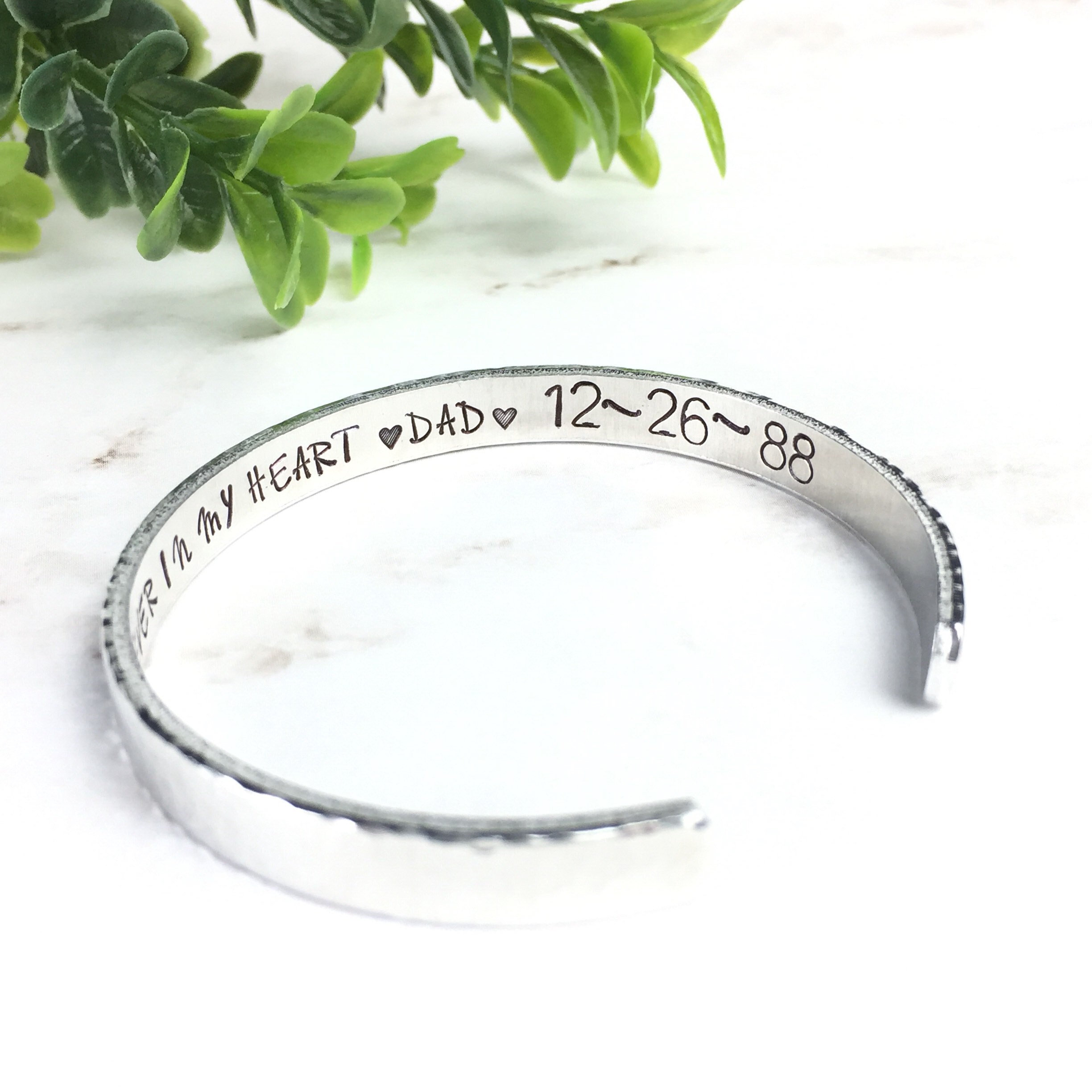 Memorial Gift, Loss of Loved One Bracelet, Personalized Memorial ...