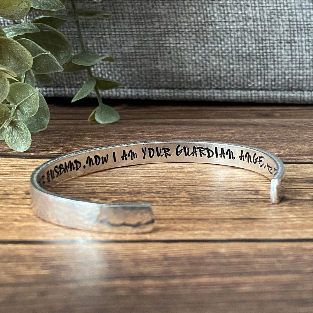 Loss of Husband Memorial Keepsake Bracelet Widow, Sympathy Gift for ...