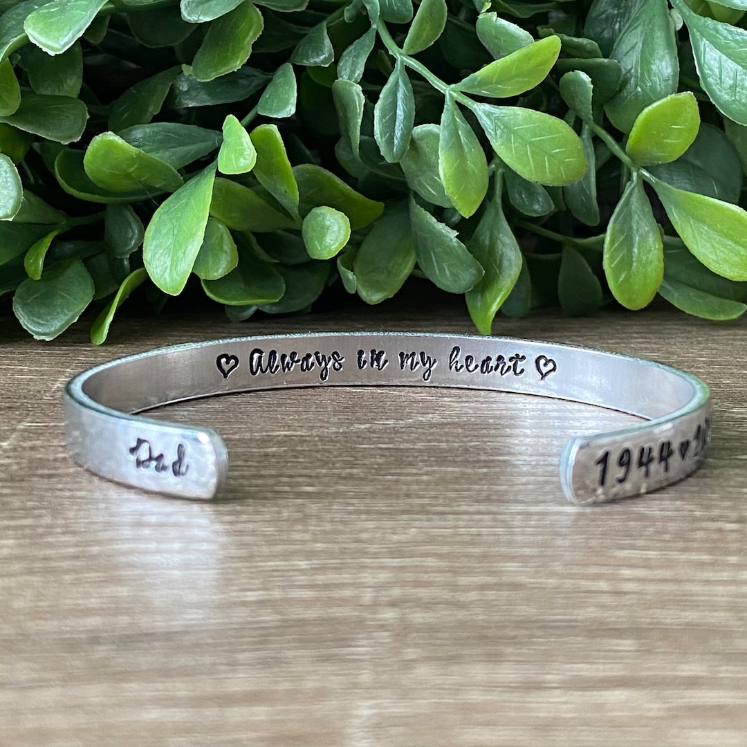 Always in My Heart Bracelet, Memorial Gift for Loss of Loved One Mom ...