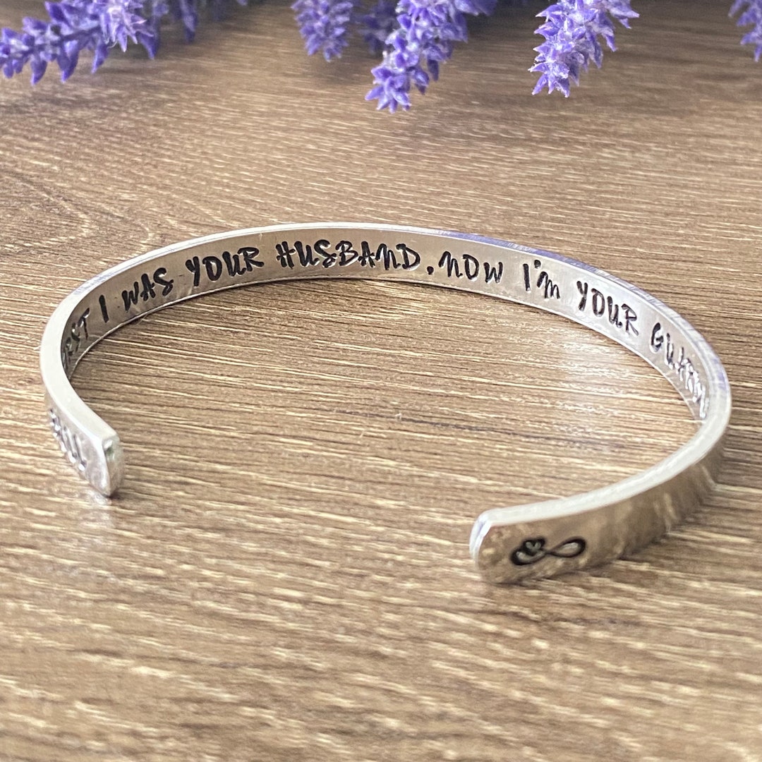 Guardian Angel Bracelet, Memorial Gift for Loss of Husband, Loss of ...