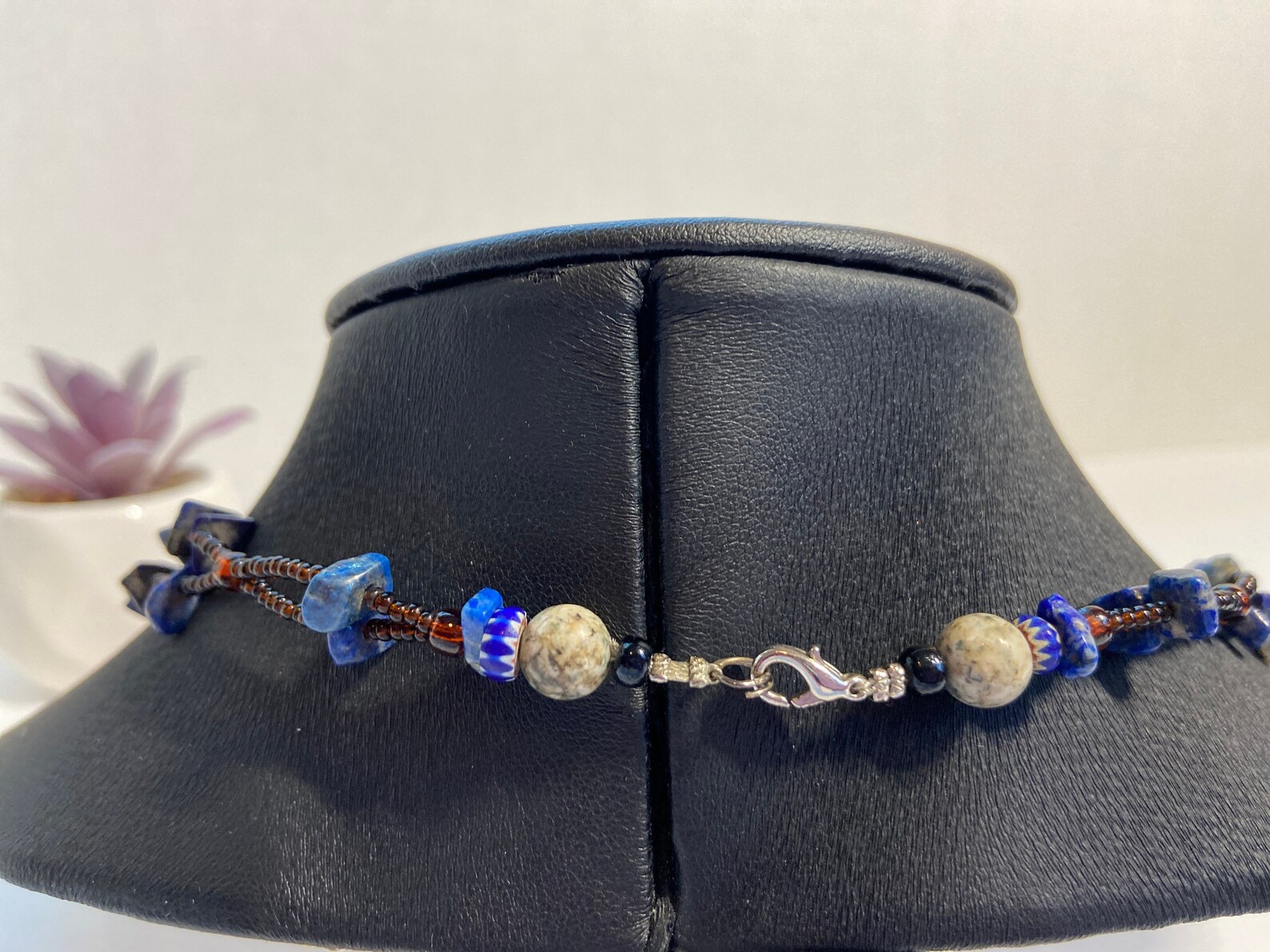 Hand Painted Ceramic Peru Southwest Aztec Beads Double Strand - Etsy