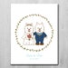 Samoyeds Wedding Card/ Bride and Groom/ Mrs. and Mr./ Couples/ - Etsy ...