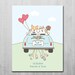 Just Married Print/ Corgi and Samoyed/ Personalized Wedding - Etsy