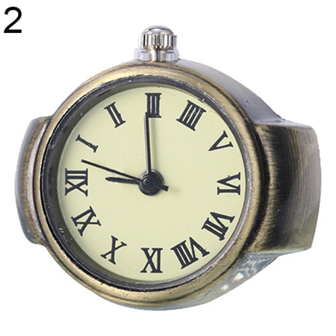 Ring Watch || Roman Numerals - Numbers || Gold, Copper, Bronze ...
