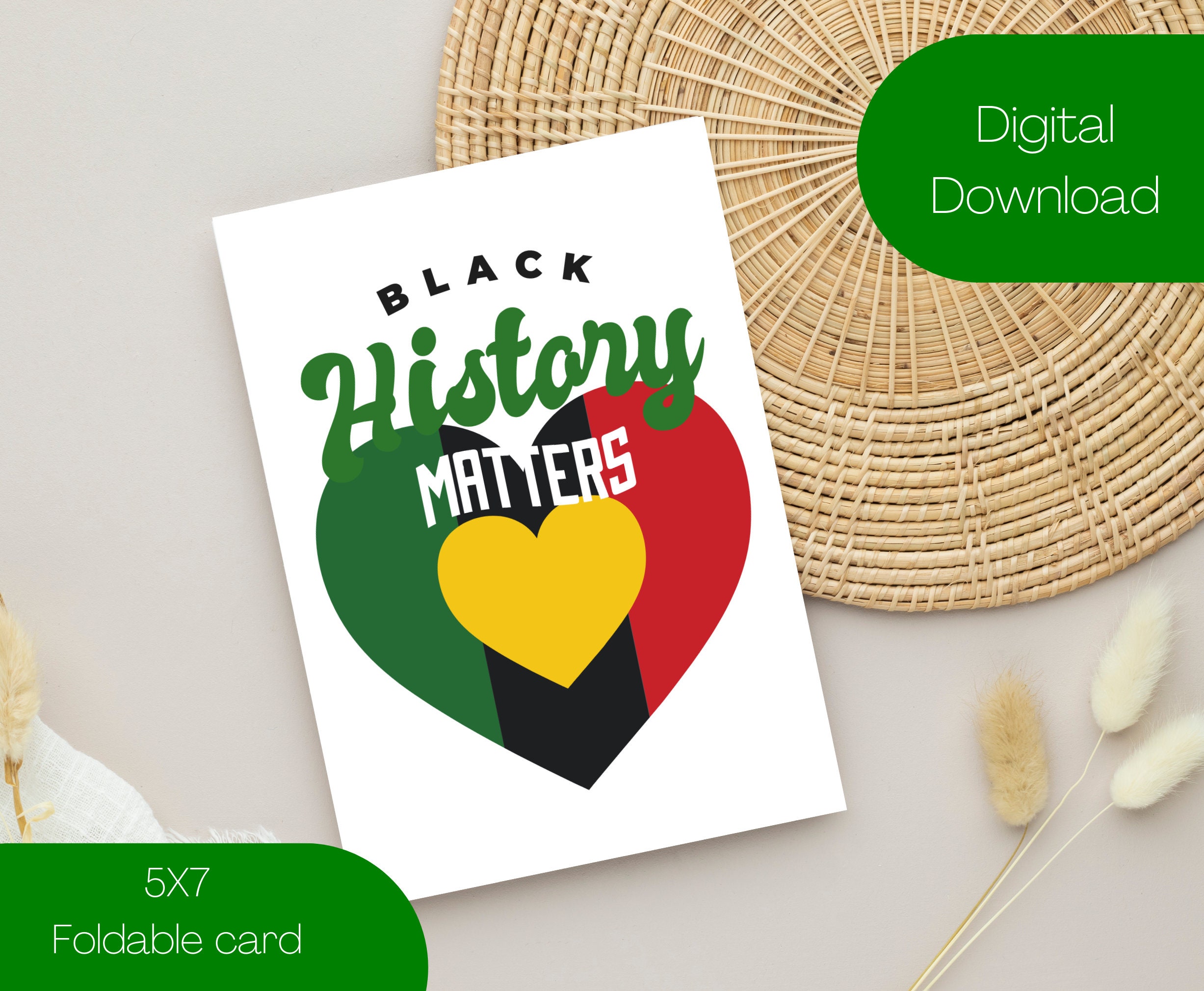 Black History Month Cards | Printable African American History Cards ...