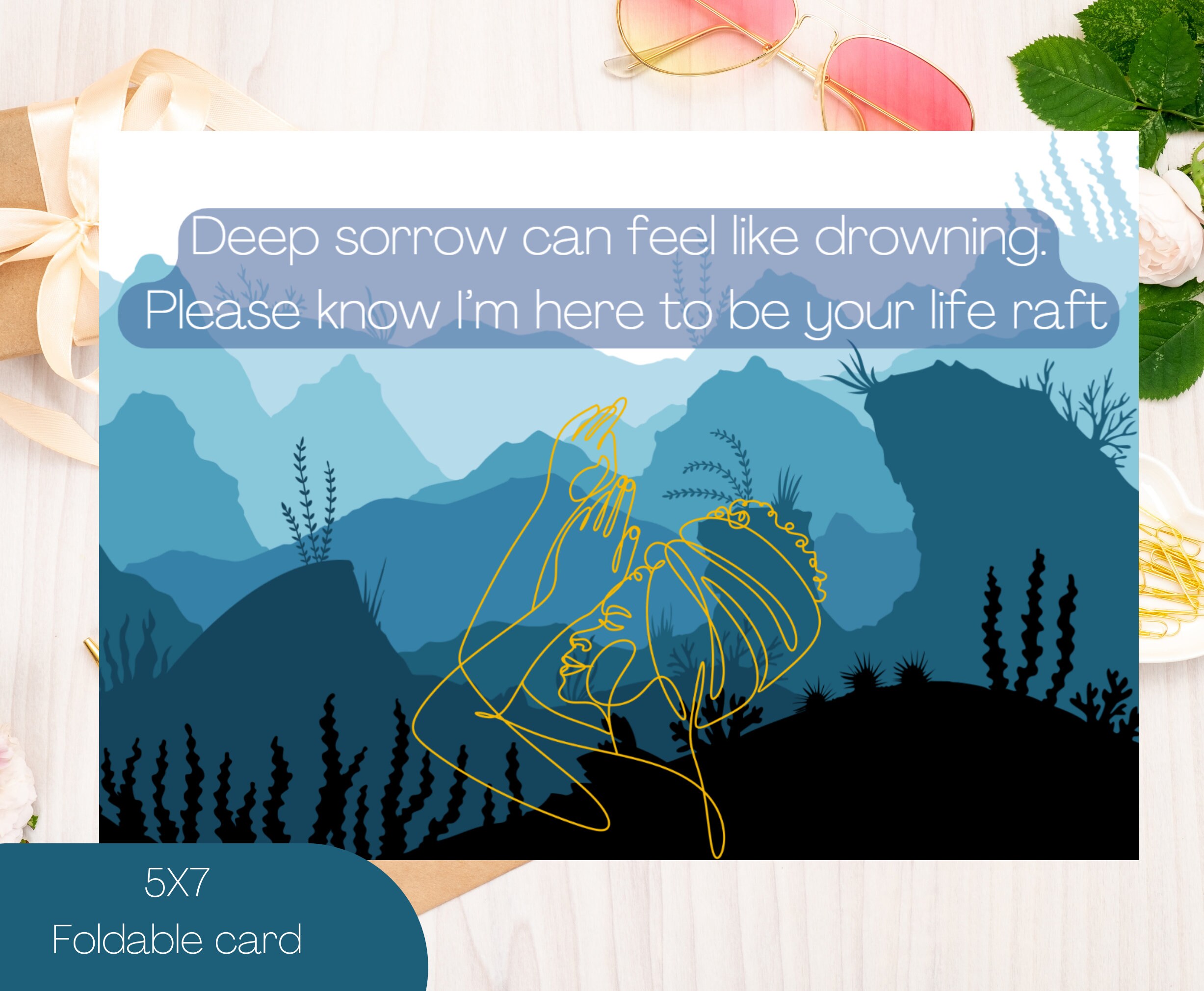 African American Condolence Card | Sympathy Printable (digital Download ...