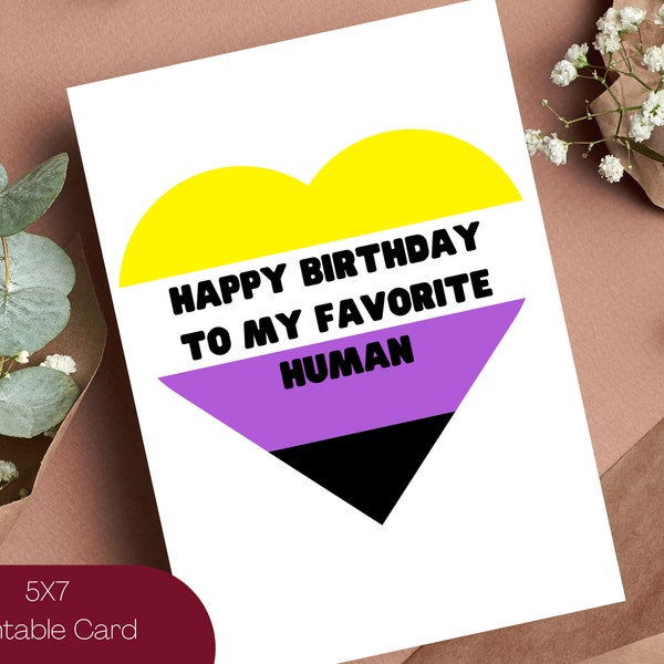 Birthday Binary Card - Etsy