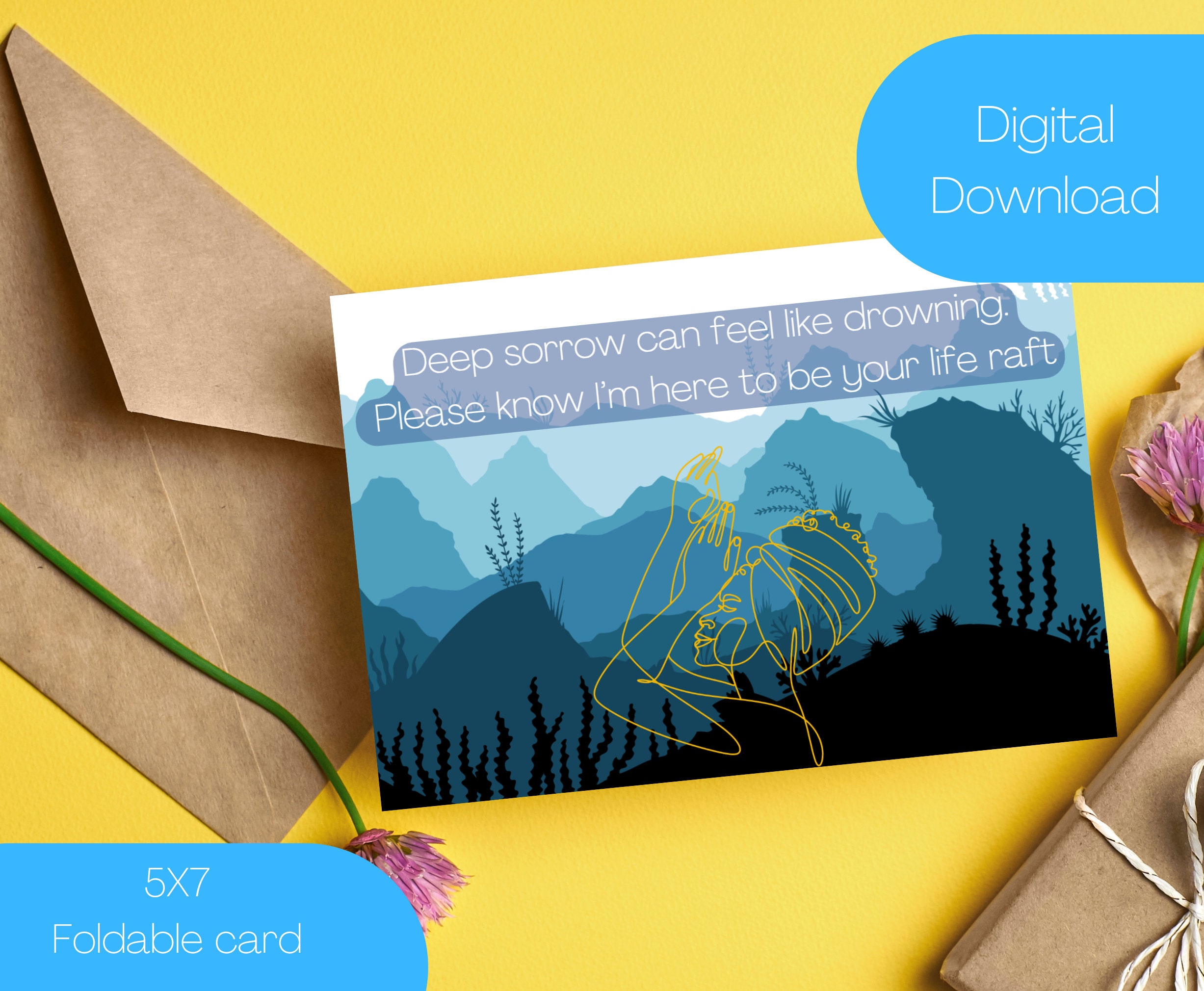 African American Condolence Card | Sympathy Printable (digital Download ...