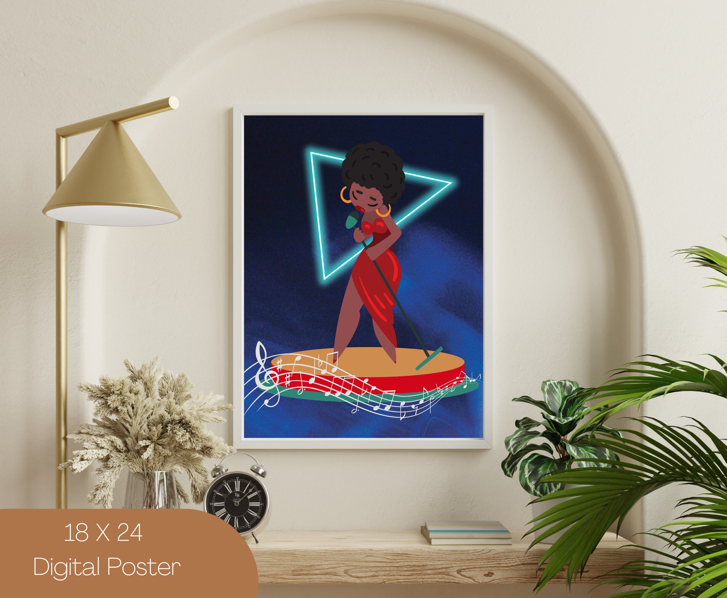 Black Women Singers Art Print Set | African American Divas Poster ...