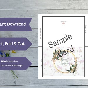 Black Condolence Card | African American Sympathy, Printable (PDF) - Etsy