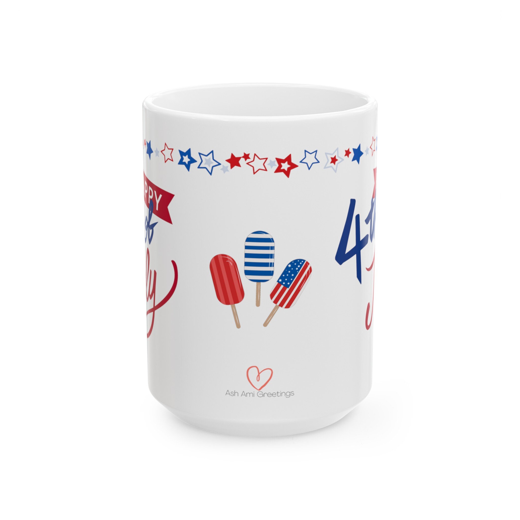 4th of July Ceramic Mug Independence Day Coffee Cup American Coffee Mug ...