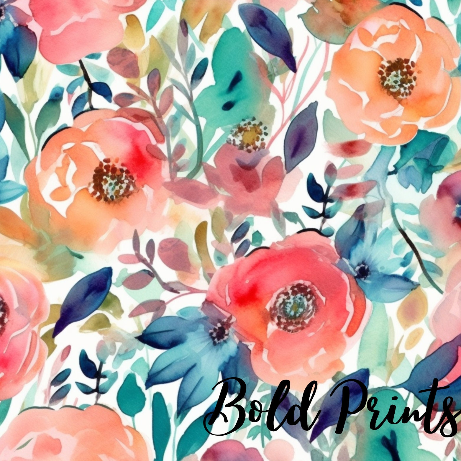 Watercolor Flower Medley Digital Paper Seamless Flower Backgrounds 12 ...