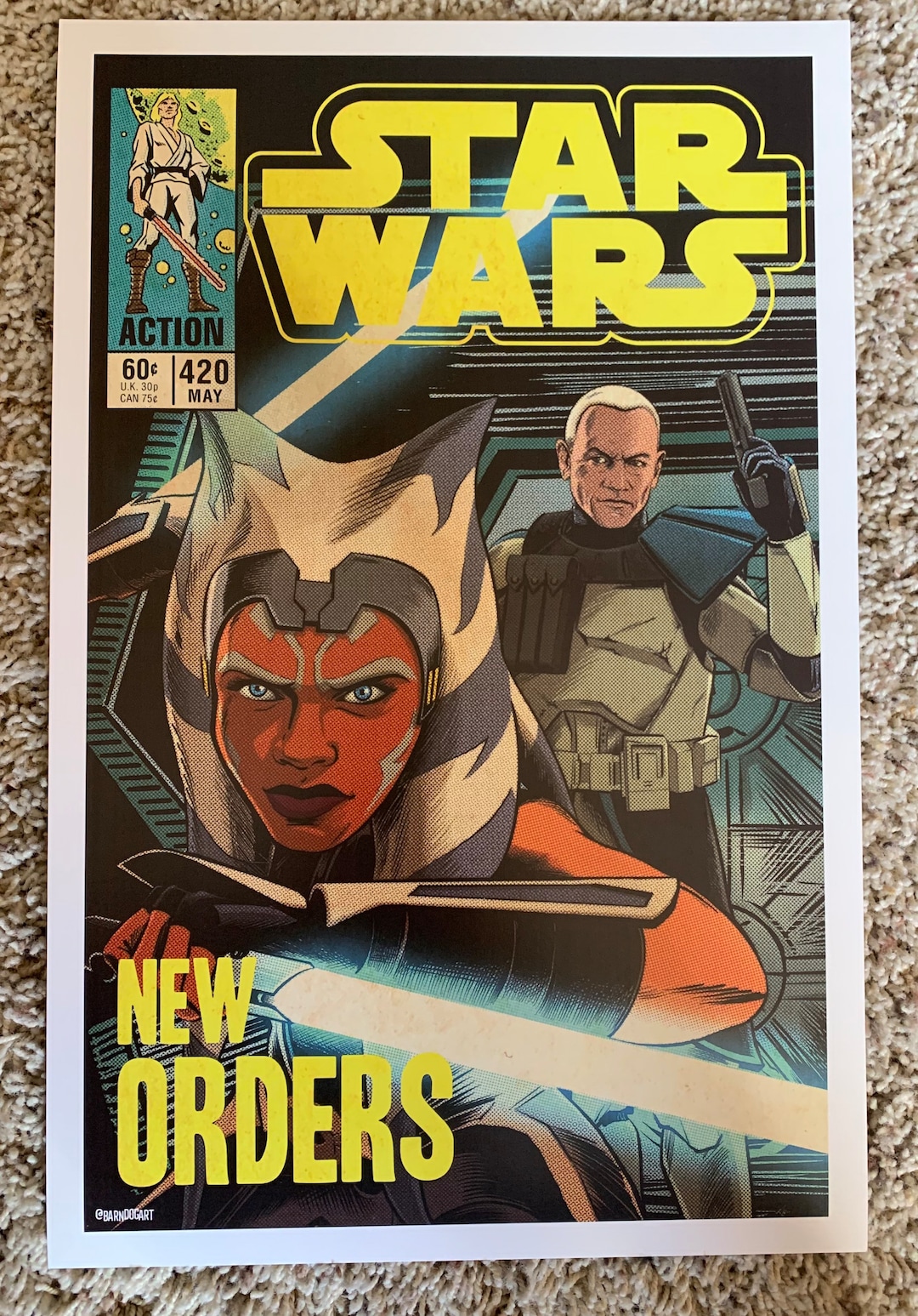 11x17 Star Wars Clone Wars Ahsoka Tano Captain Rex Order 66! VINTAGE ...